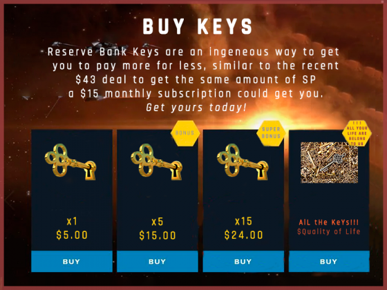 Reserve Bank Keys Are Here - EVE Onion